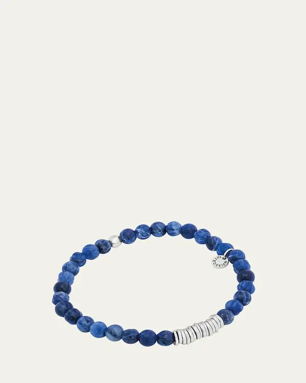 Tateossian Sodalite Bead Bracelet - Blue