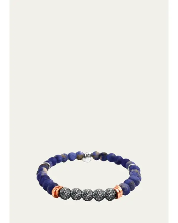 Tateossian Sodalite Bead Bracelet - Blue