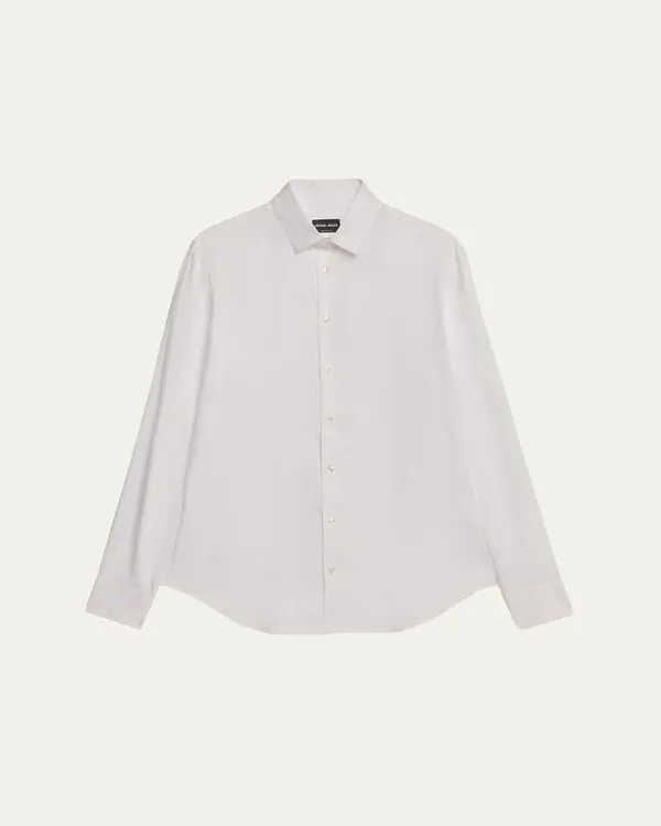 Giorgio Armani Solid Tencel Sport Shirt