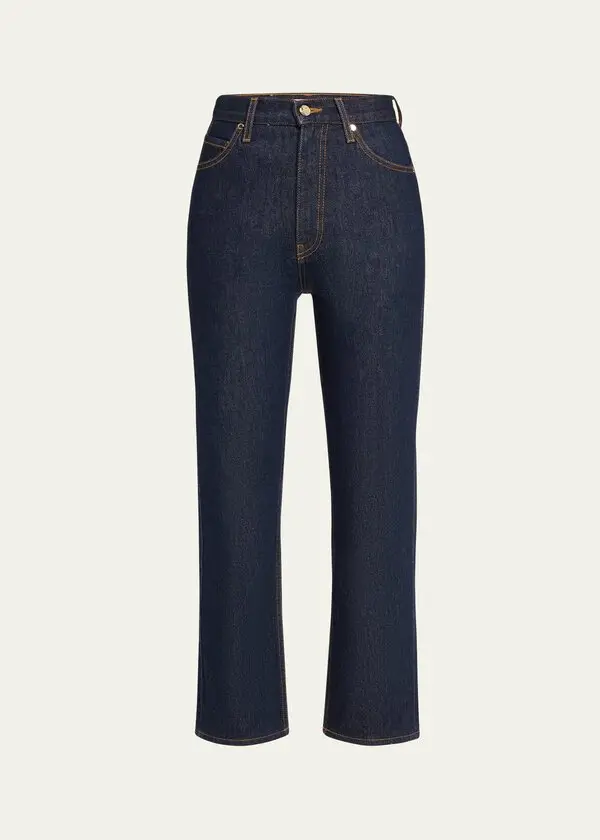 Ulla Johnson The Agnes Cropped Straight-leg Denim Jeans