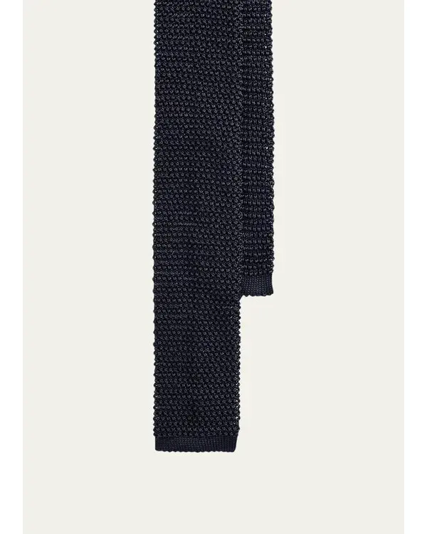 Ralph Lauren Purple Label Knit Neck Tie - Navy