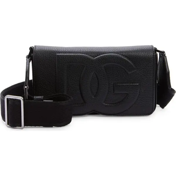 Dolce & Gabbana Mini Deerskin Leather Shoulder Bag - Nero