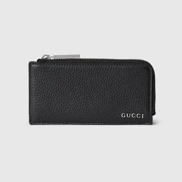 Gucci Logo Coin Wallet - Black