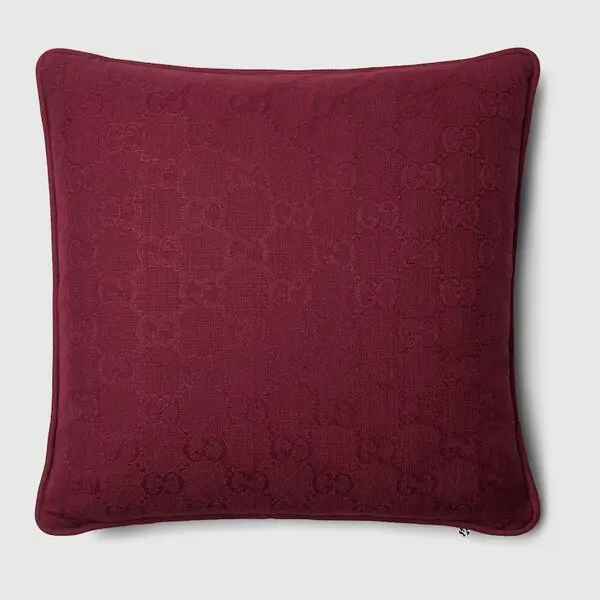 Gucci Gg Viscose Cushion - Red