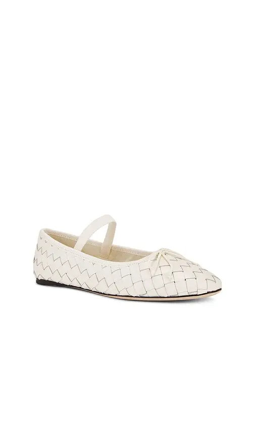 LOEFFLER RANDALL Leonie Ballet Flat - Cream