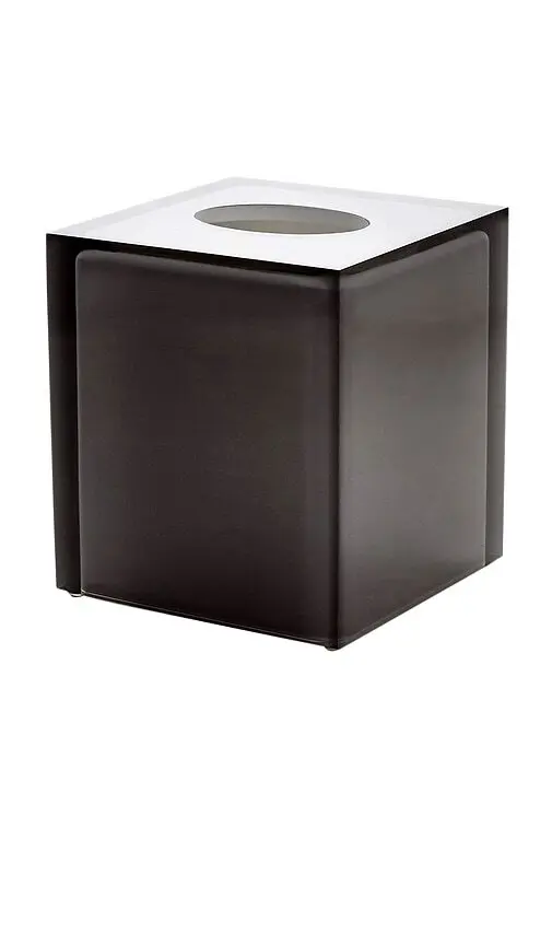 Jonathan Adler Hollywood Tissue Box In Charcoal