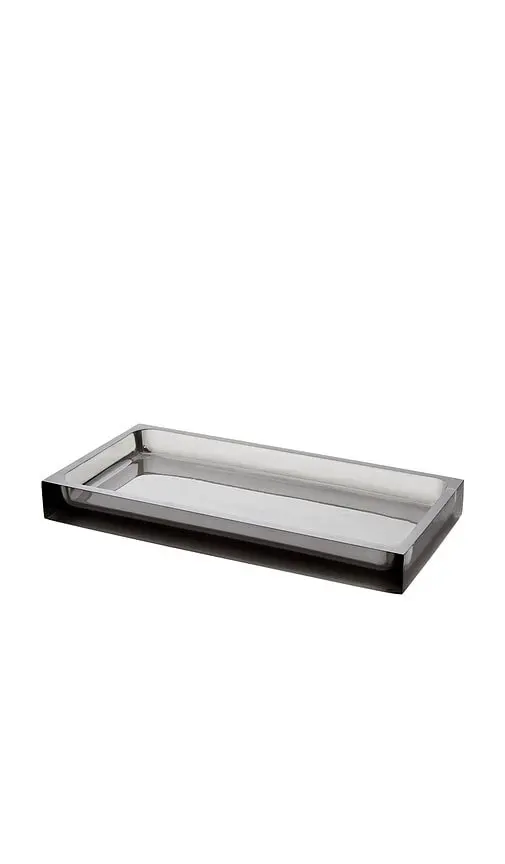 Jonathan Adler Hollywood Tray In Charcoal - Smoke