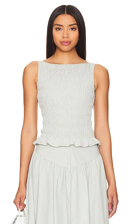 PEACHY DEN Deba Top - Oyster