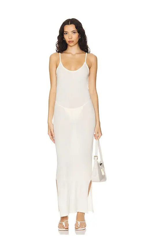 Donni. Simple Dress In Creme - 65% Off | Editorialist