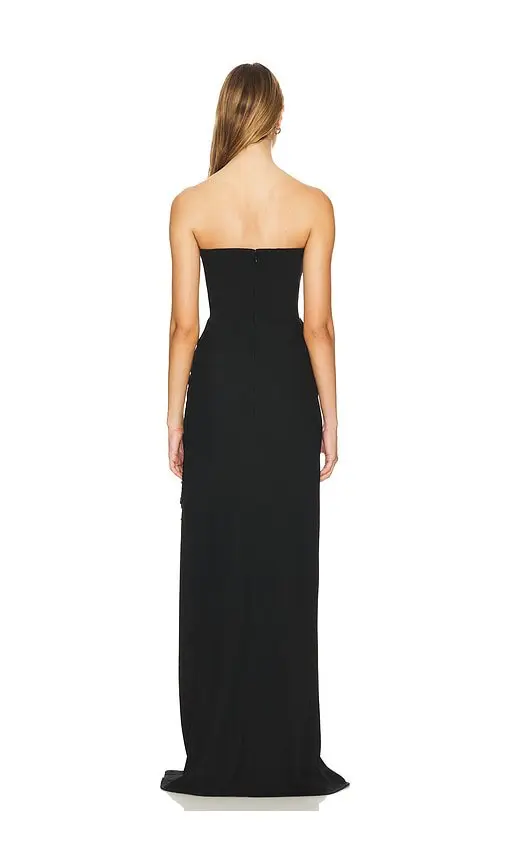 SAU LEE Flora Lace Trim Maxi Dress