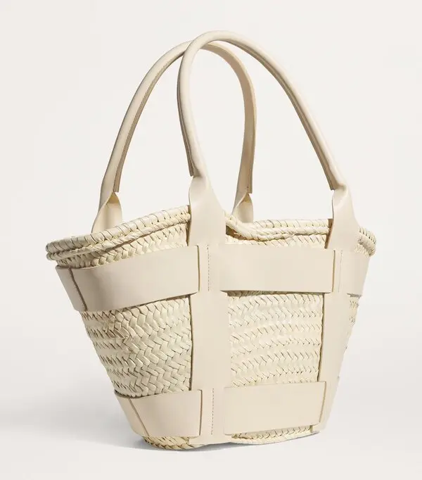DEMELLIER Raffia Santorini Tote Bag
