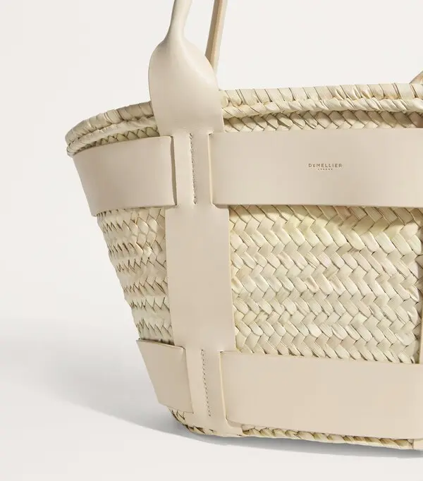 DEMELLIER Raffia Santorini Tote Bag