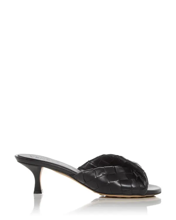 Bottega Veneta Blink Twist Slide Sandals - Nero