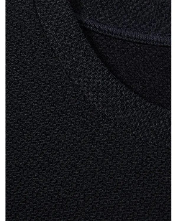 REISS Wick-ss Textured Tee - Navy