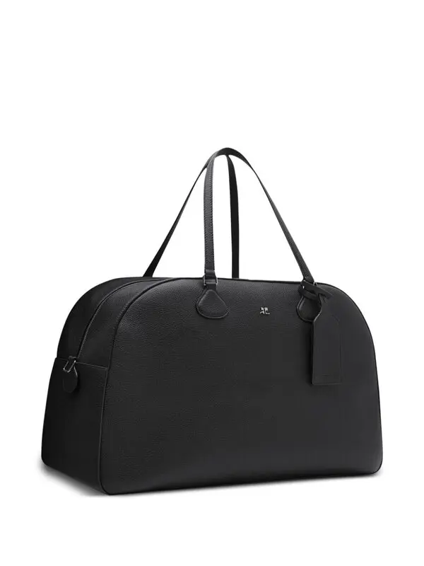 COURREGES Logo-plaque Leather Duffle Bag