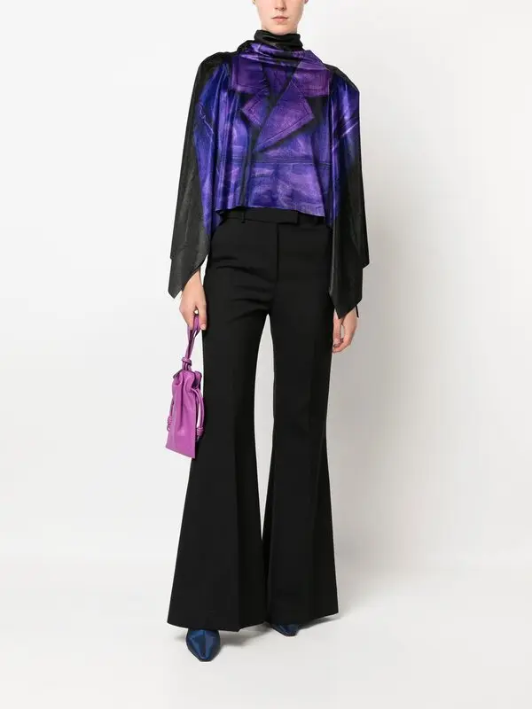 Loewe Abstract-print Draped Top