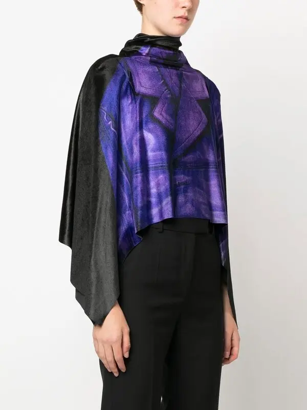 Loewe Abstract-print Draped Top