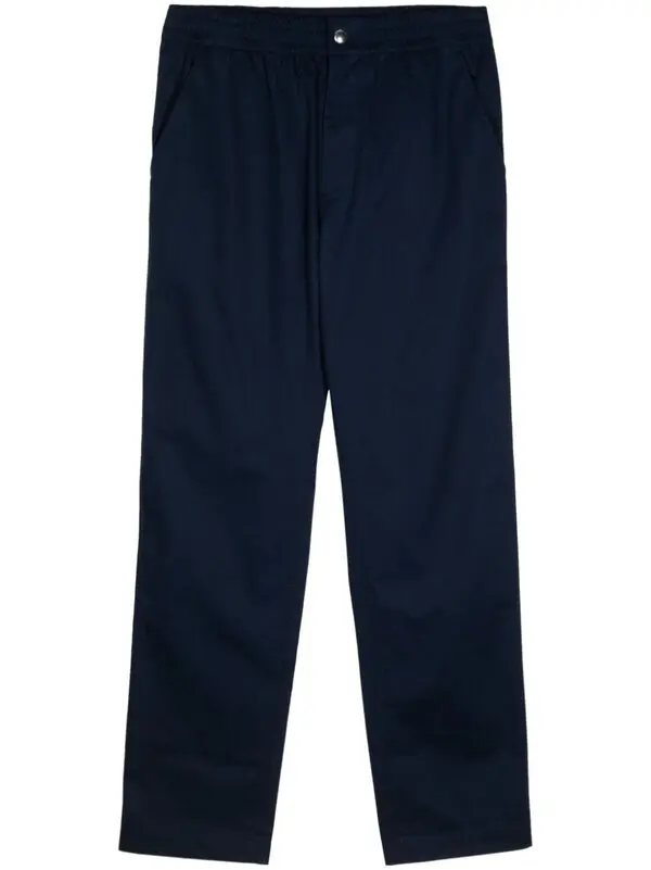 Maison Kitsuné Straight-leg Cotton Chinos - Blue