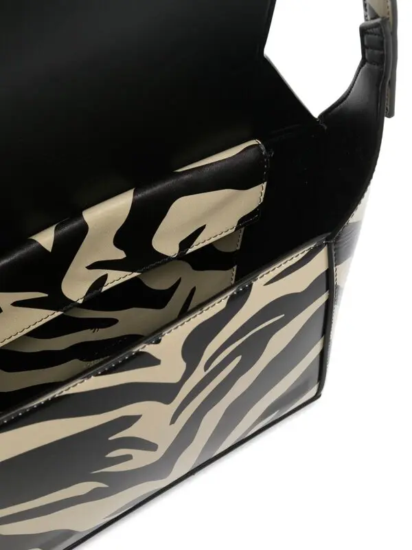Attico 7/7 Zebra-print Shoulder Bag