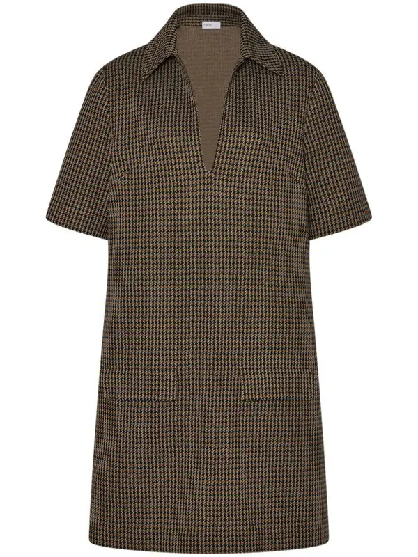 Rosetta Getty Houndstooth Minidress