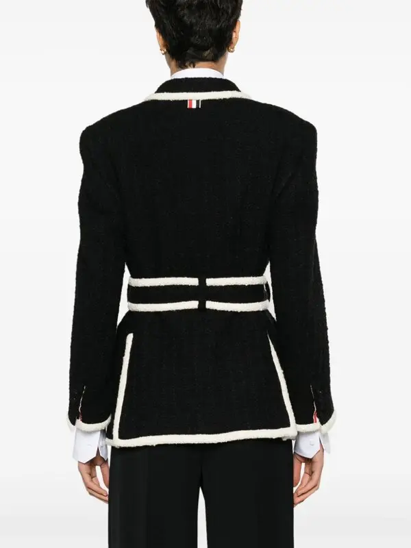 Thom Browne Belted Tweed Jacket