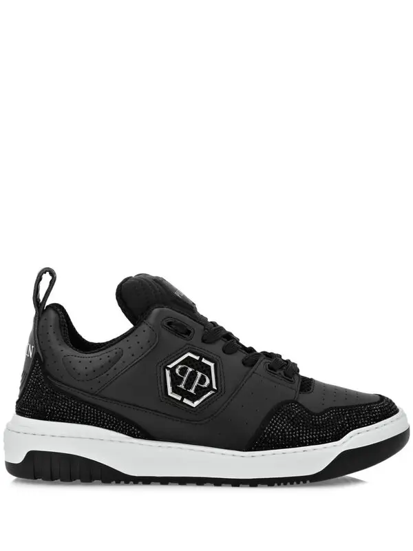 Philipp Plein Hexagon Crystal Low-top Sneakers