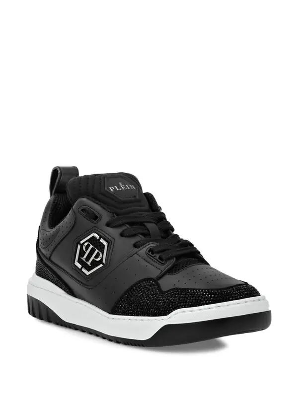 Philipp Plein Hexagon Crystal Low-top Sneakers