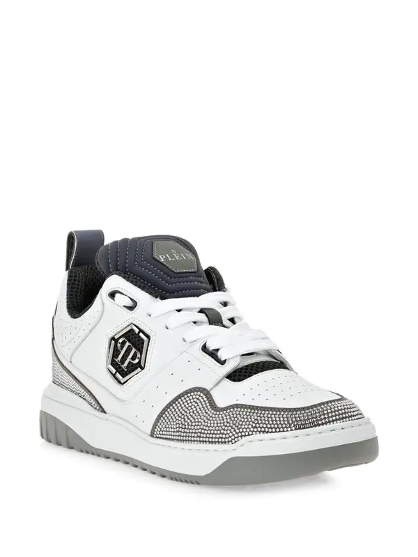Philipp Plein Hexagon Crystal Low-top Sneakers
