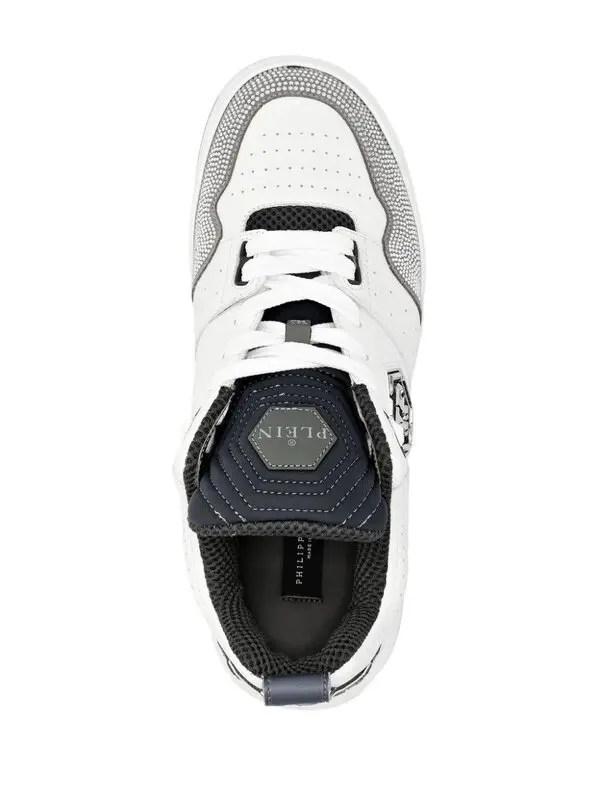 Philipp Plein Hexagon Crystal Low-top Sneakers