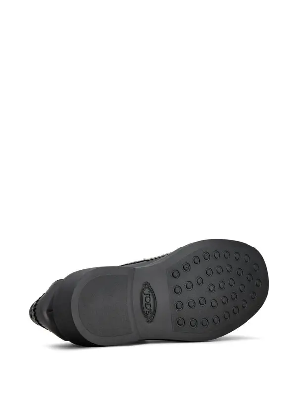 TOD'S Brogue-trim Leather Loafers