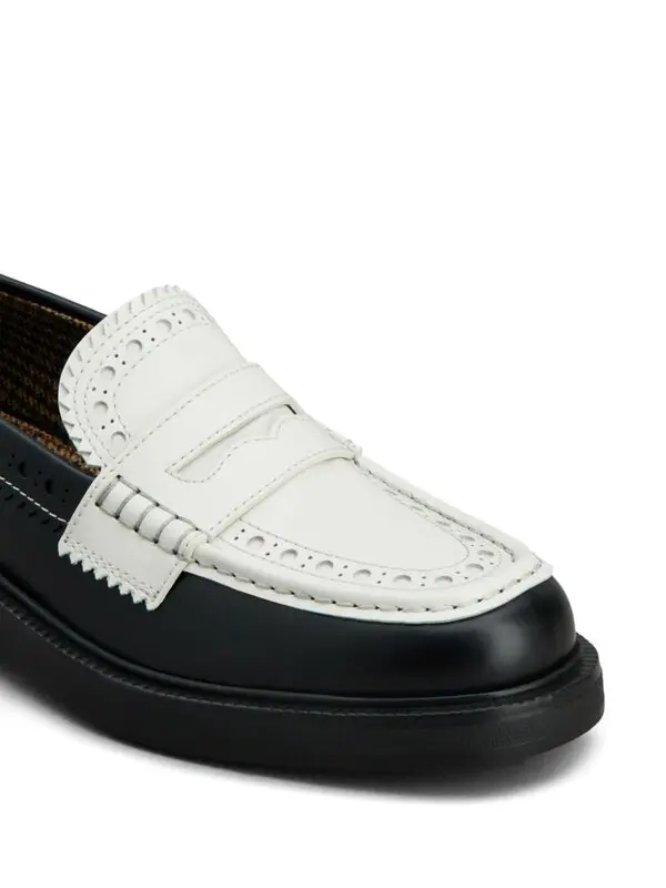 TOD'S Brogue-trim Leather Loafers