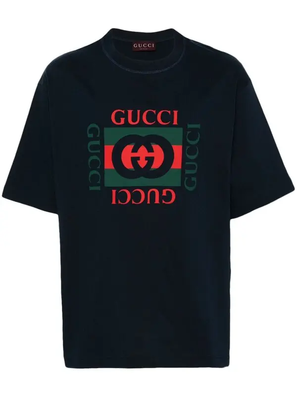 Gucci Cotton Jersey T-shirt - Blue