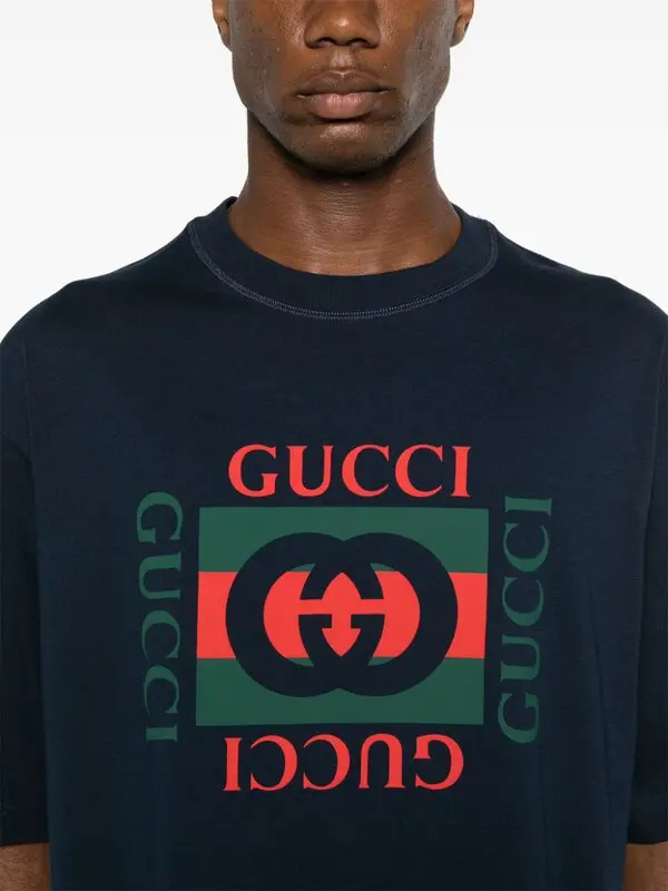 Gucci Cotton Jersey T-shirt - Blue
