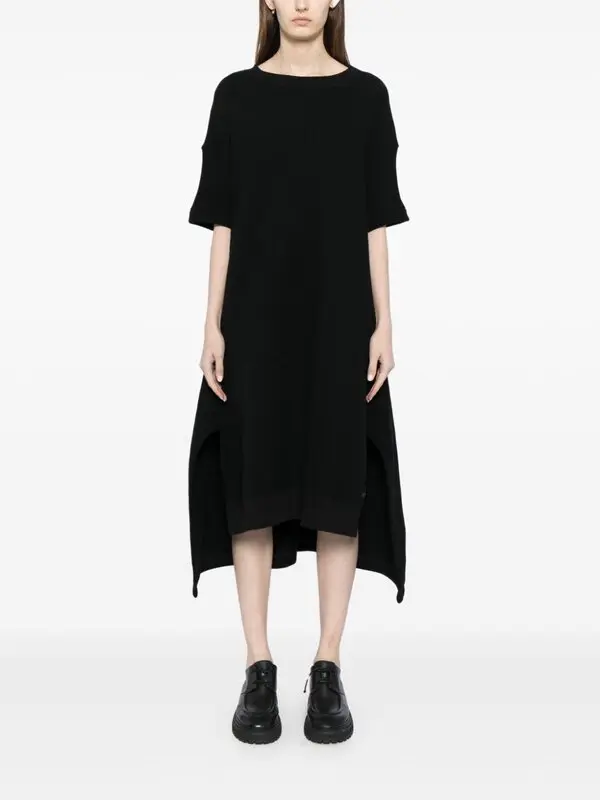 Yohji Yamamoto Side-slit Midi Dress