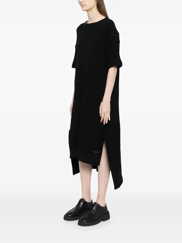 Yohji Yamamoto Side-slit Midi Dress