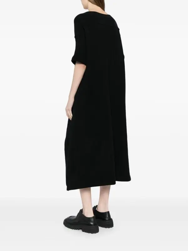 Yohji Yamamoto Side-slit Midi Dress