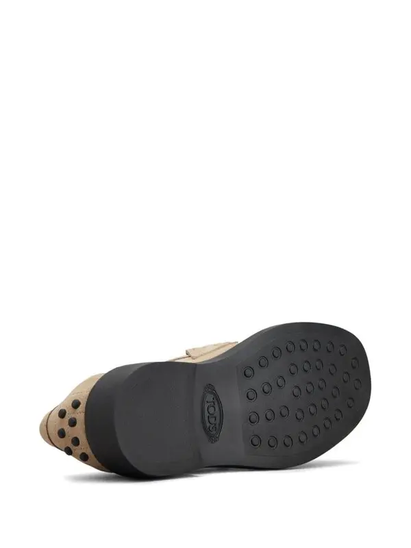 TOD'S Penny-slot Suede Loafers - Neutrals
