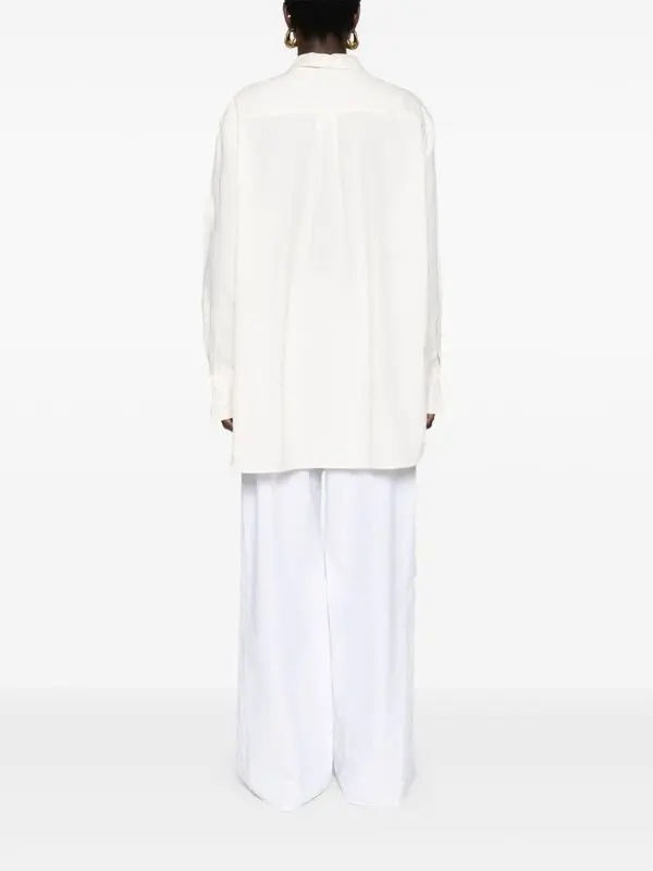 TOTEME Floral-jacquard Cotton Shirt