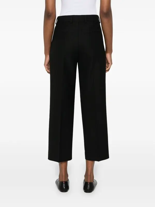 TOTEME Pressed-crease Cropped Trousers