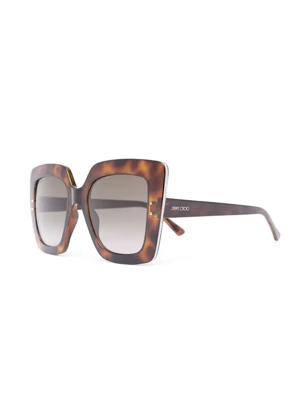 JIMMY CHOO Tortoiseshell Sunglasses