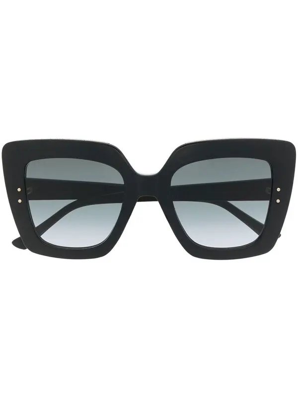 JIMMY CHOO Auri Square-frame Sunglasses - Black