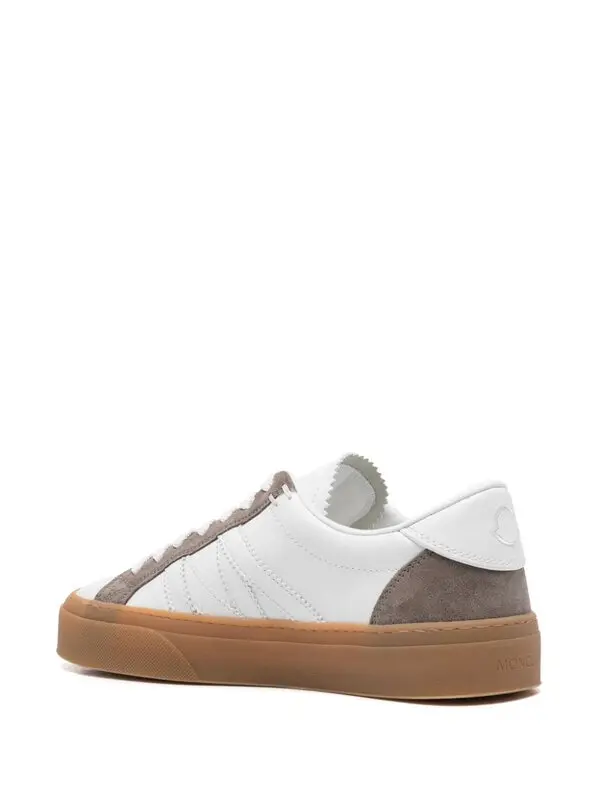 Moncler Monaco Lace-up Sneakers - White