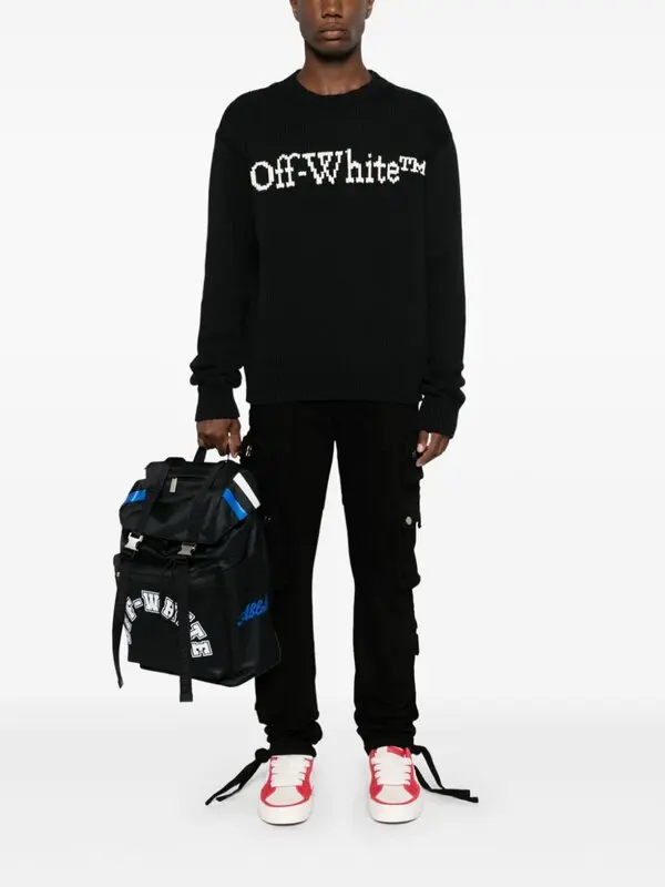 Off-White Intarsia-knit Logo Jumper