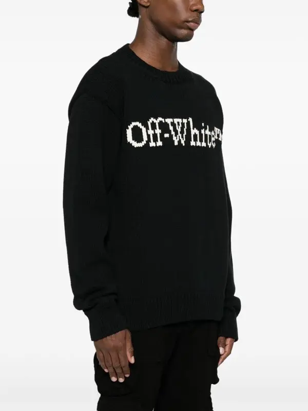 Off-White Intarsia-knit Logo Jumper