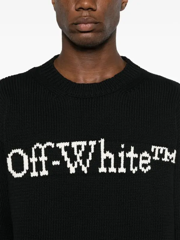 Off-White Intarsia-knit Logo Jumper