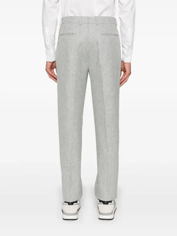 Zegna Felted Tailored Wool Trousers