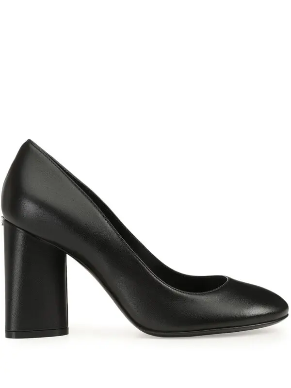 SERGIO ROSSI Pilier Leather Pumps - Black