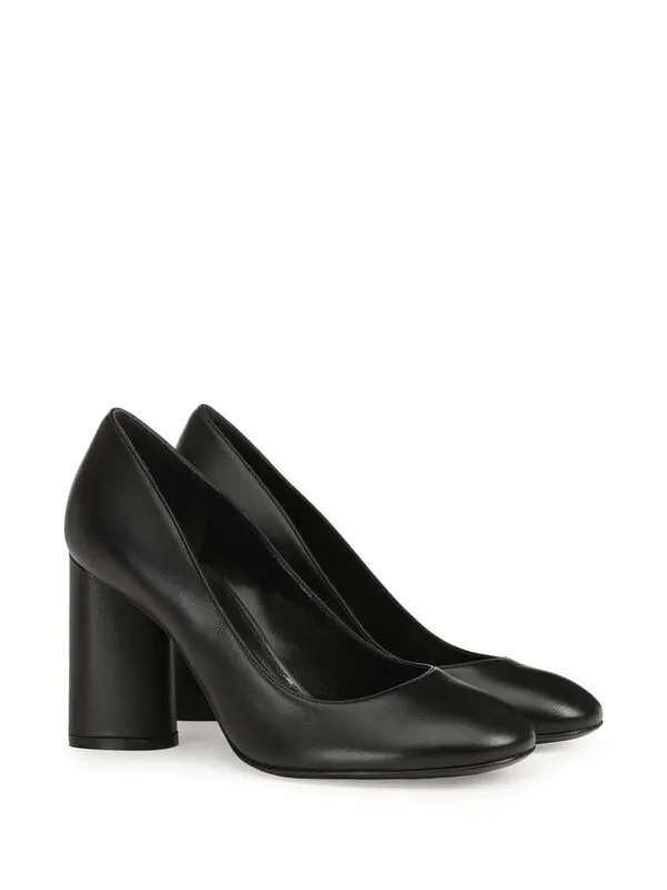 SERGIO ROSSI Pilier Leather Pumps - Black