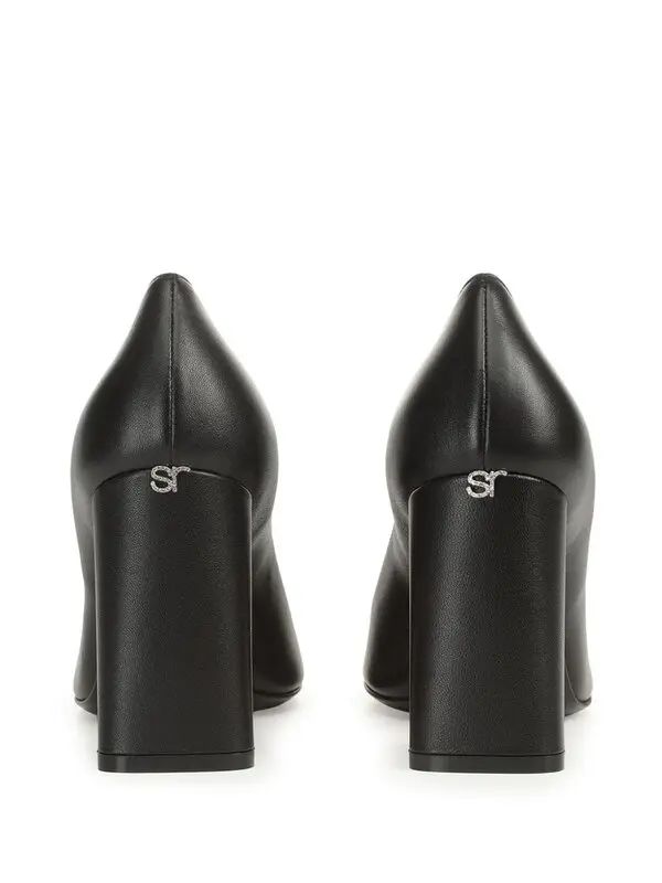 SERGIO ROSSI Pilier Leather Pumps - Black