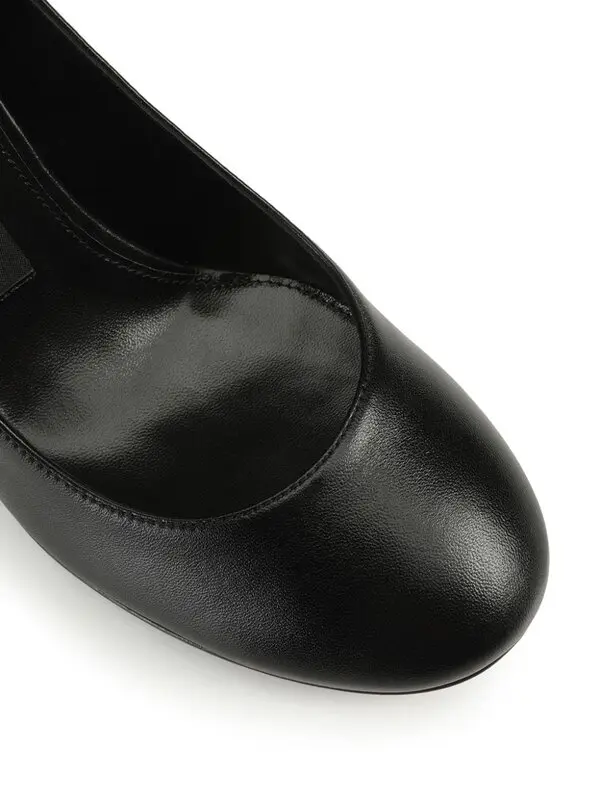 SERGIO ROSSI Pilier Leather Pumps - Black